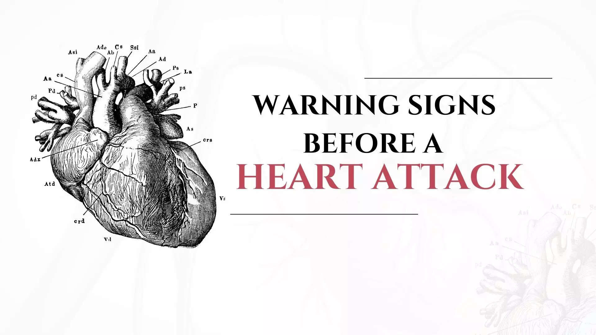 Warning signs before a heart attack