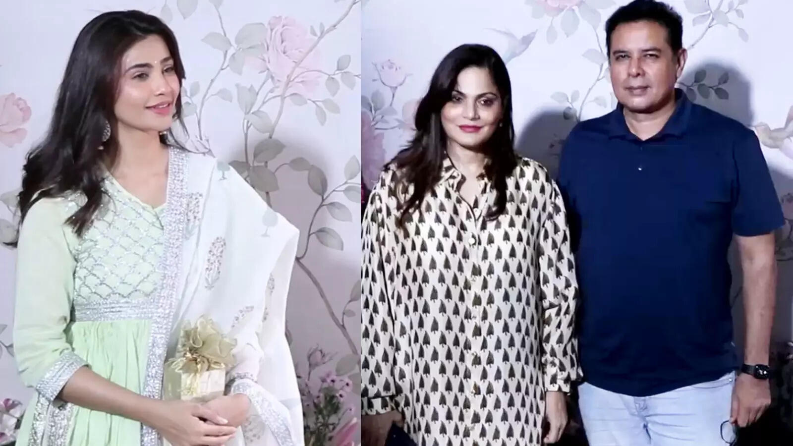 Daisy Shah, Alvira Khan Agnihotri, Vatsal Seth and Ishita Dutta visit Arpita Khan and Aayush ...