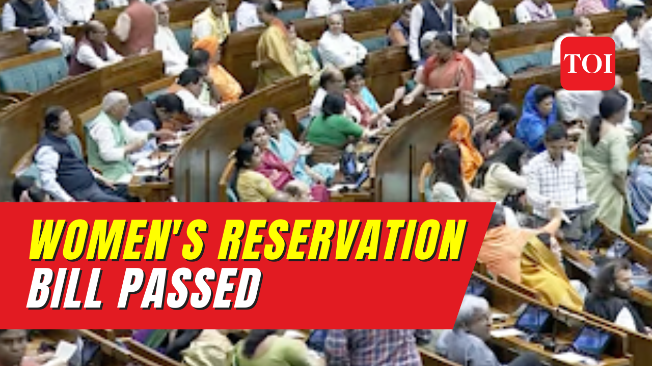 Lok Sabha passes Women's Reservation Bill with overwhelming 454-2 majority