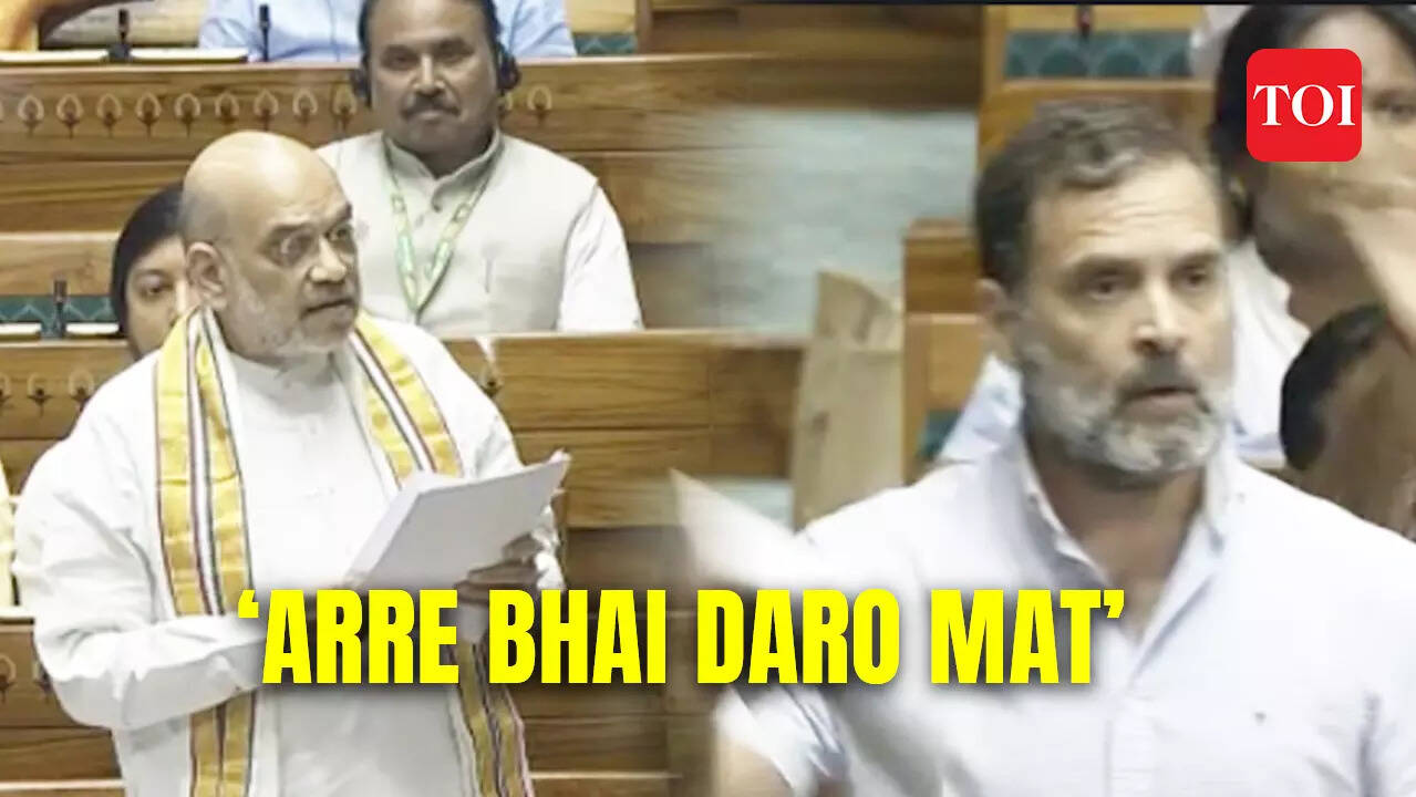 ‘Daro mat’: Amit Shah says as Rahul Gandhi leaves Lok Sabha in the middle of speech