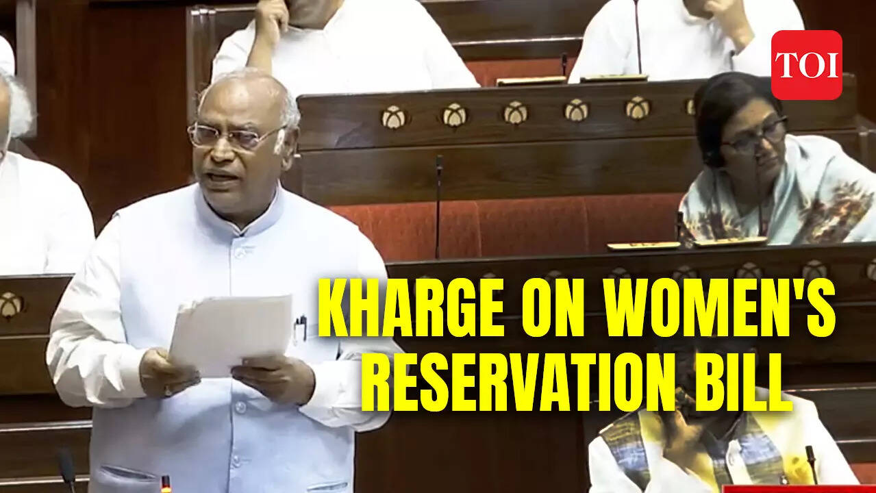 Don't make women's reservation Bill an election jumla, says Mallikarjun Kharge