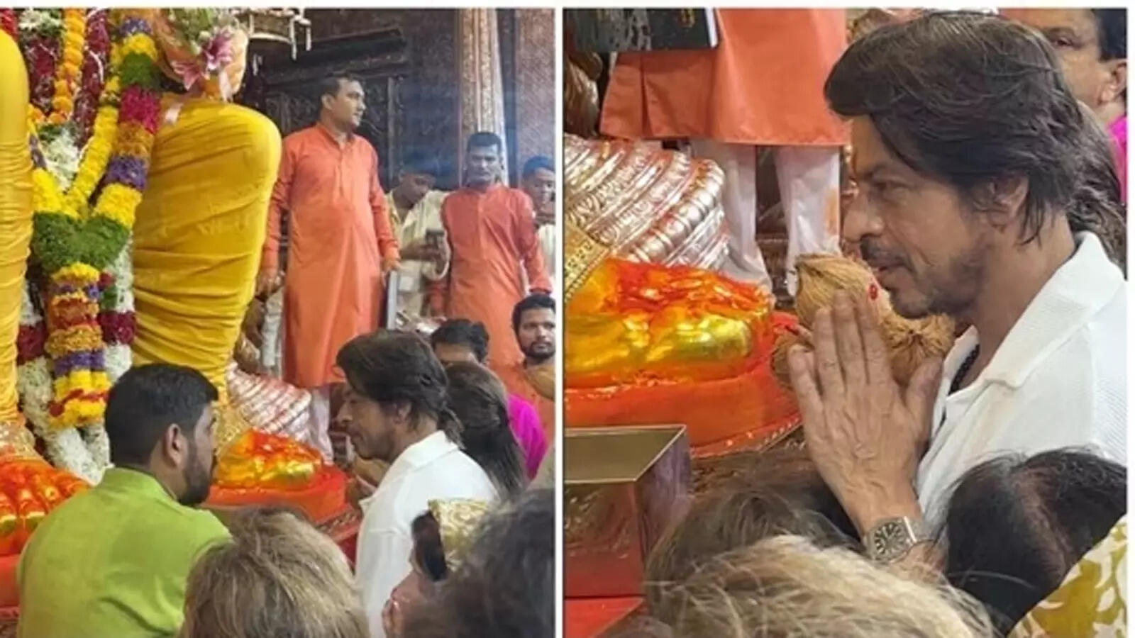 Superstar Shah Rukh Khan seeks blessings at Lalbaugcha Raja, video goes viral