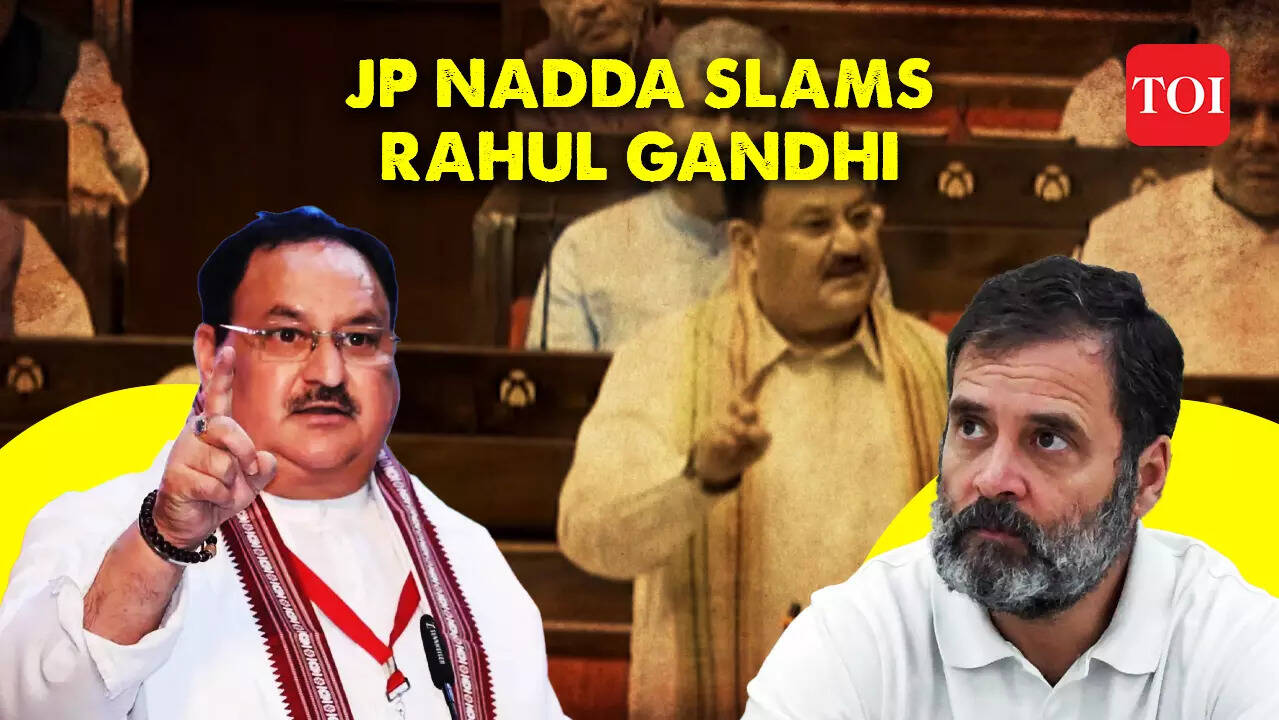 BJP President JP Nadda takes indirect jibe at Rahul Gandhi, leaves ...