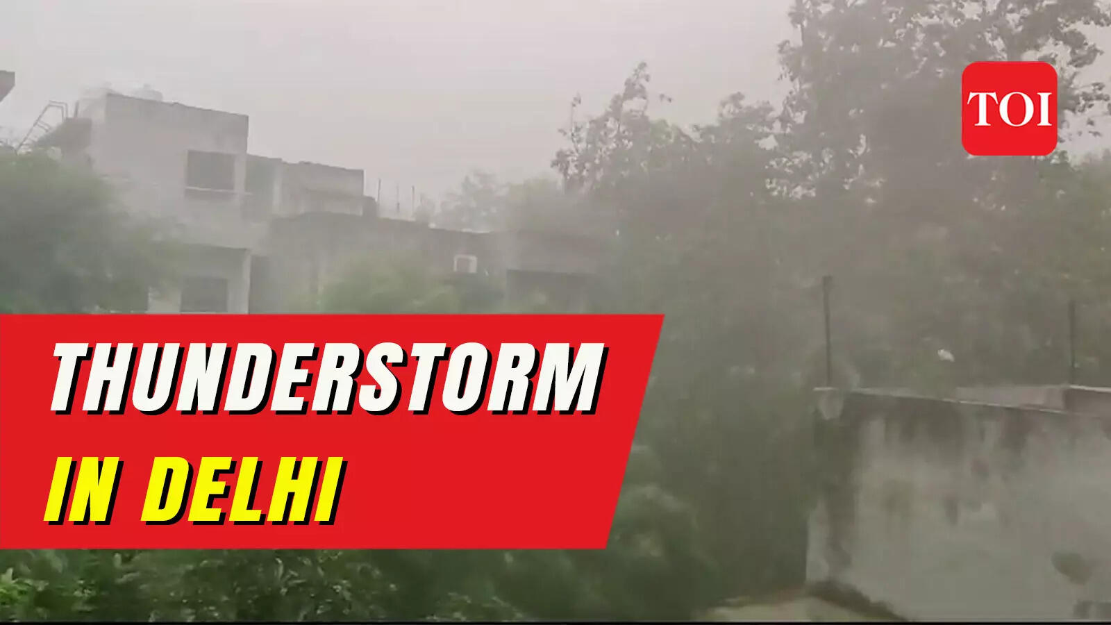 Watch: Delhi's weather takes a surprise turn with sudden severe ...
