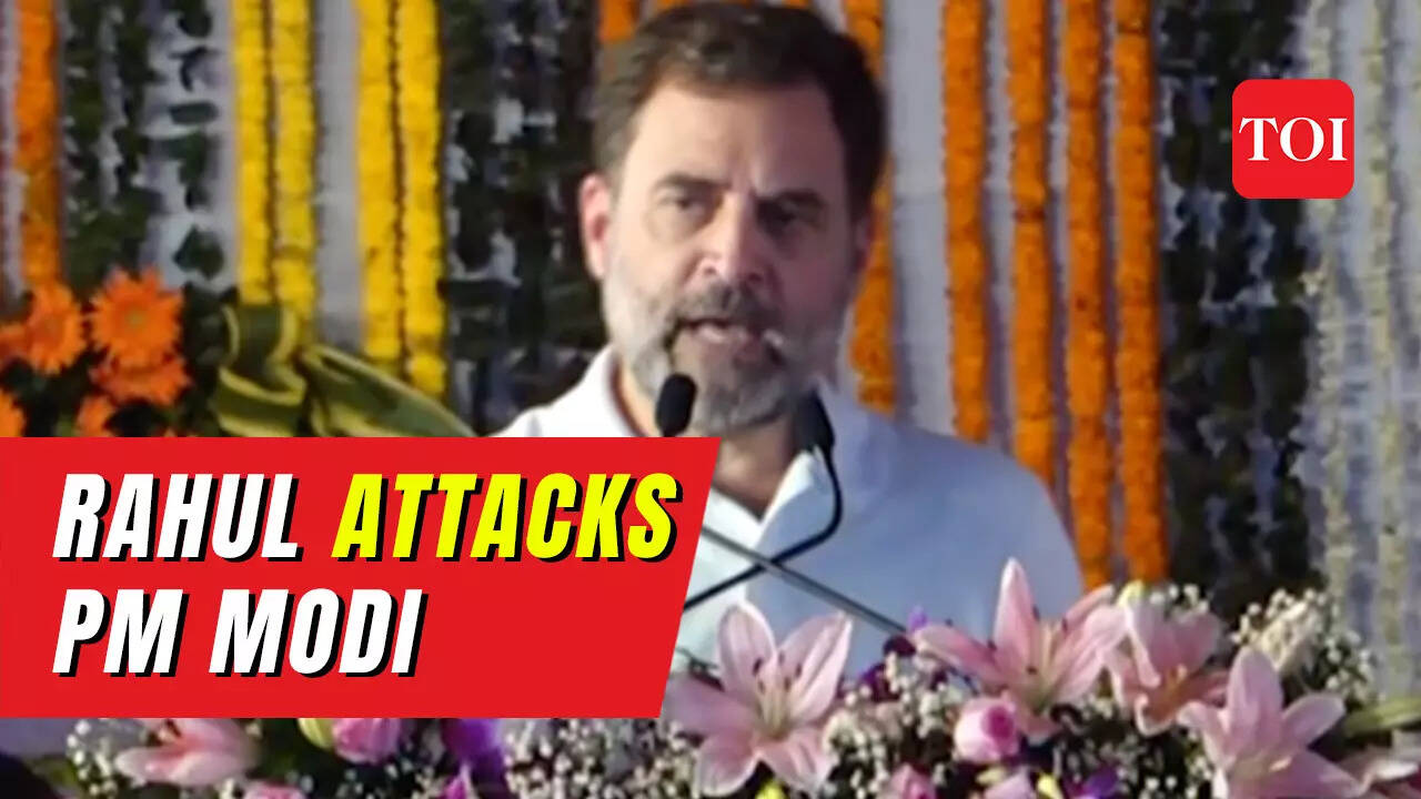 Rahul Gandhi attacks PM Modi: I asked PM about Adani, he responded by disqualifying me from Lok ...