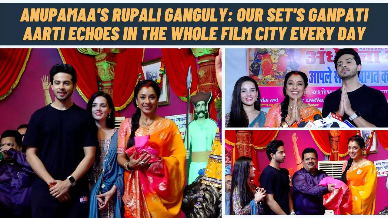 Anupamaa's Rupali Ganguly, Sagar Parekh and Nishi Saxena visit Andheri ...