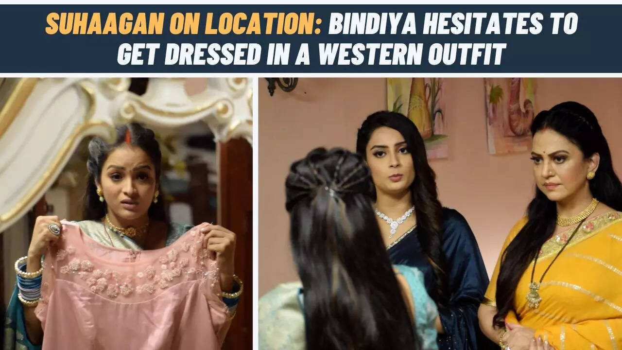 Suhaagan on location: Bindiya is asked to wear a gown and get ready in ...