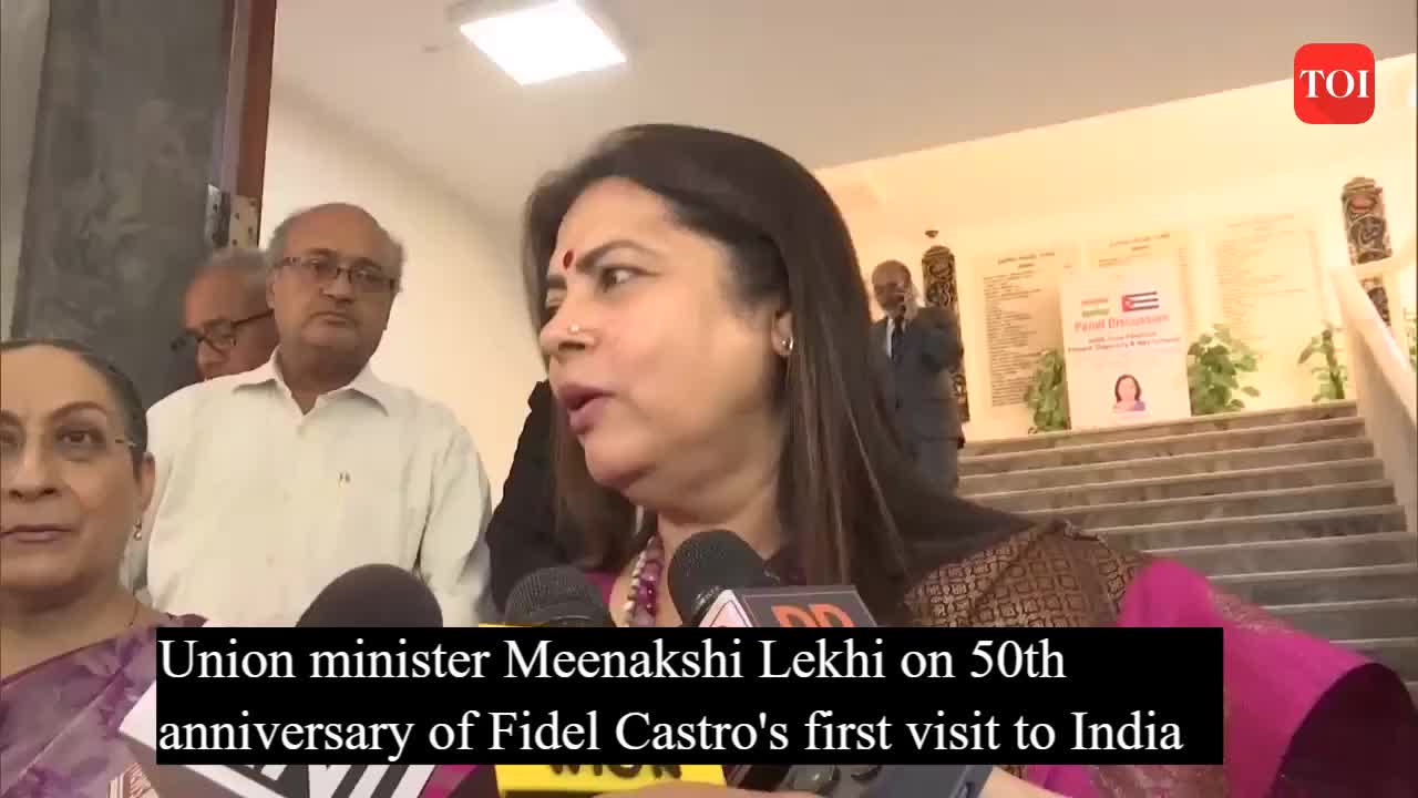 India-Cuba should work on CDRI: Meenakshi Lekhi on 50th anniversary of Fidel Castro's visit to India