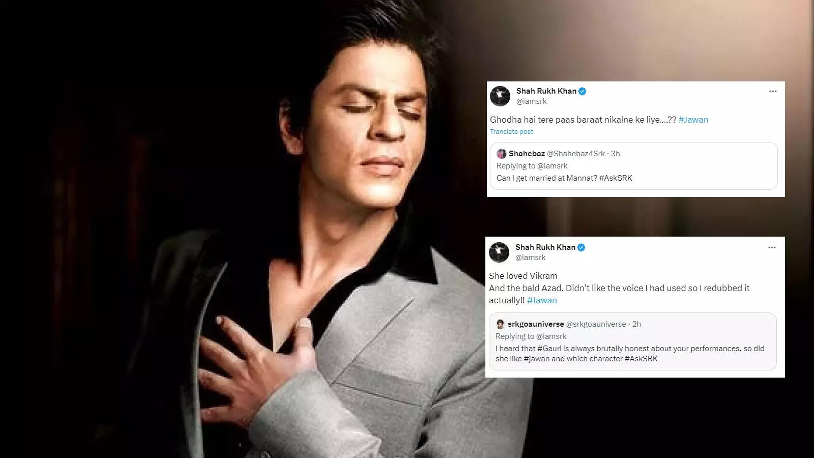 #AskSRK session: Shah Rukh Khan gives hilarious response to a fan ...