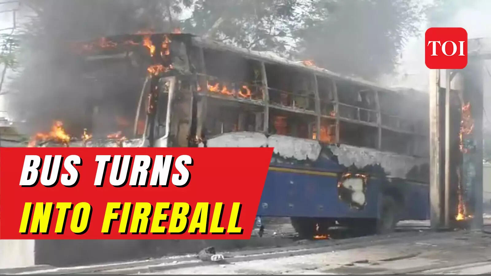 On cam: Bus catches fire at service station of Morbi bus depot in Gujarat