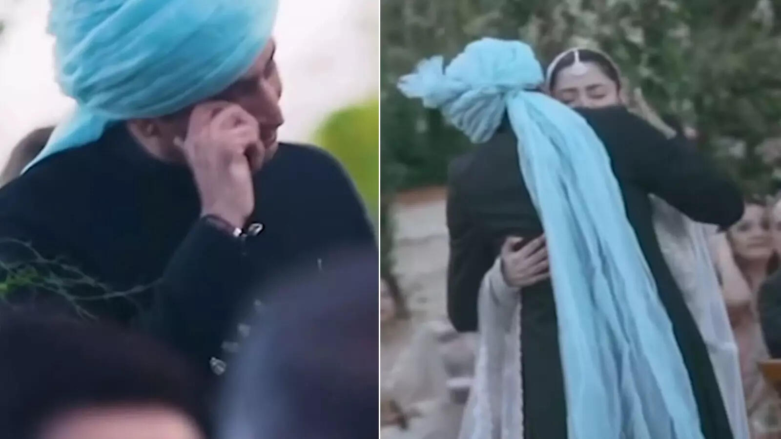 Raees Famed Mahira Khans Second Husband Salim Karim Gets Tear Eyed Pakistani Actress Hugged Him