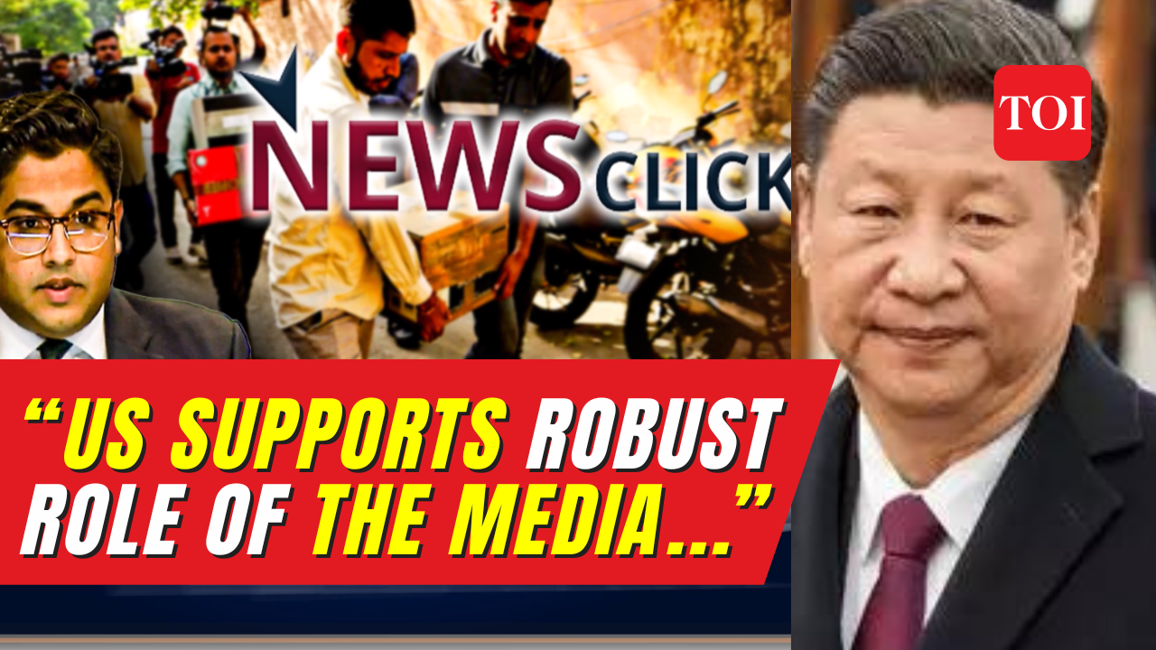 NewsClick: US raises concerns over Indian journalist arrest and China affiliation allegations