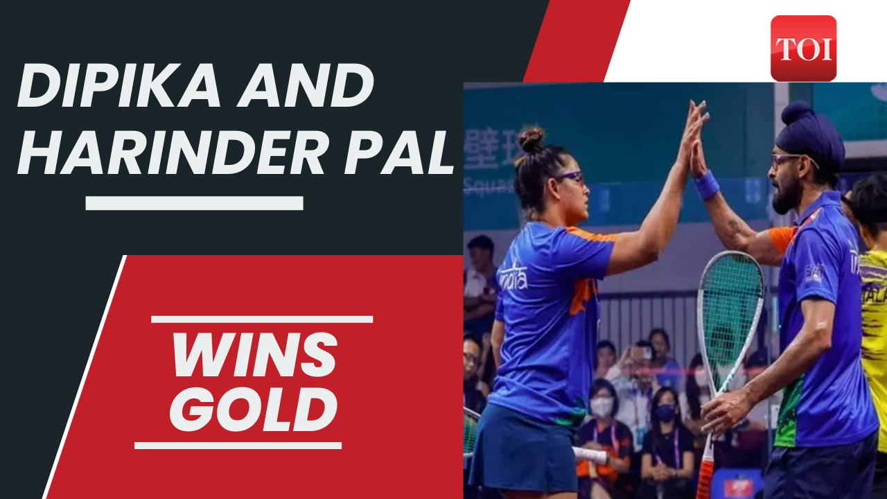 Breaking: Dipika Pallikal and Harinder Pal Sandhu secure Gold in Squash Mixed Doubles in Asian ...