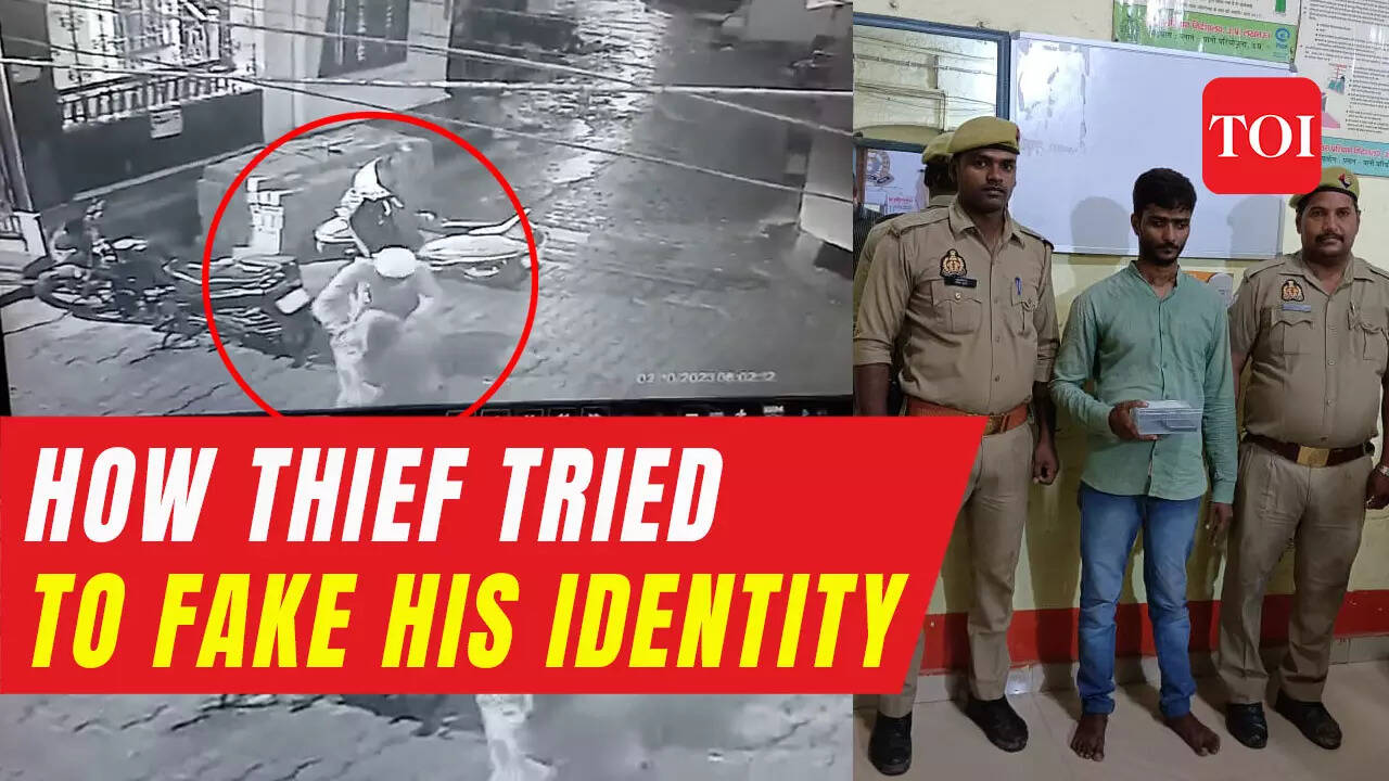 On cam: Thief wears skull-cap while snatching mobile phone to mislead ...