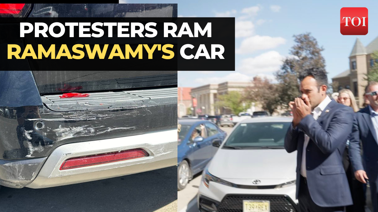 US: Protesters attack Republican presidential aspirant Vivek Ramaswamy ...