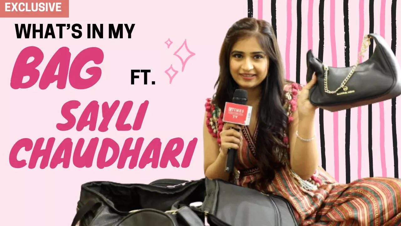 What's in My Bag ft. Sayli Chaudhari; says, "jab time mile Hare Krishna ...
