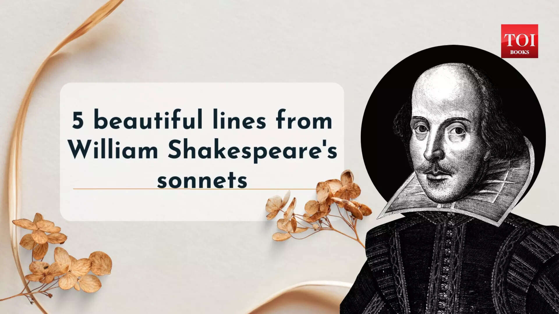 shakespeare: 5 beautiful lines from William Shakespeare's sonnets