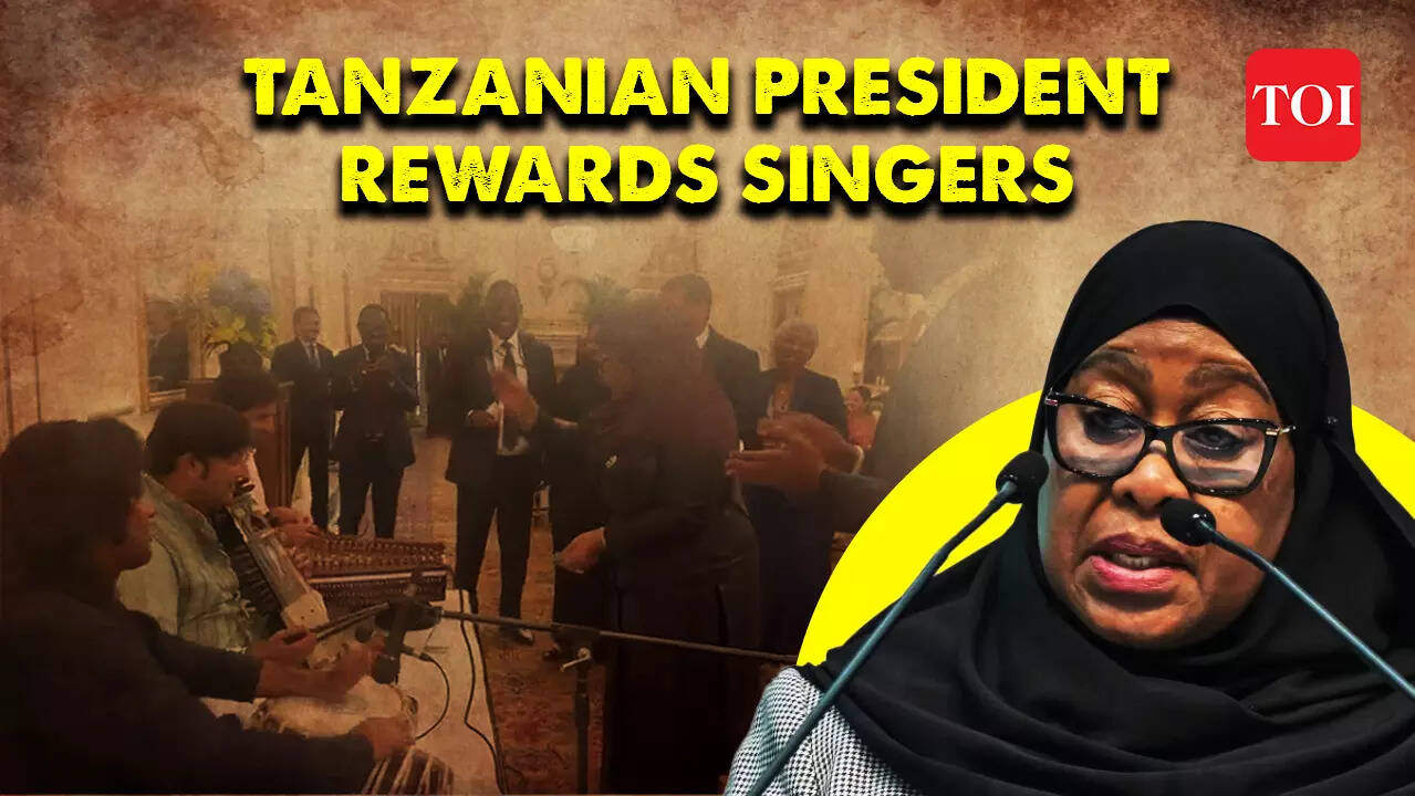 Tanzanian President Samia Suluhu, delegation enjoy Tanzanian song ...