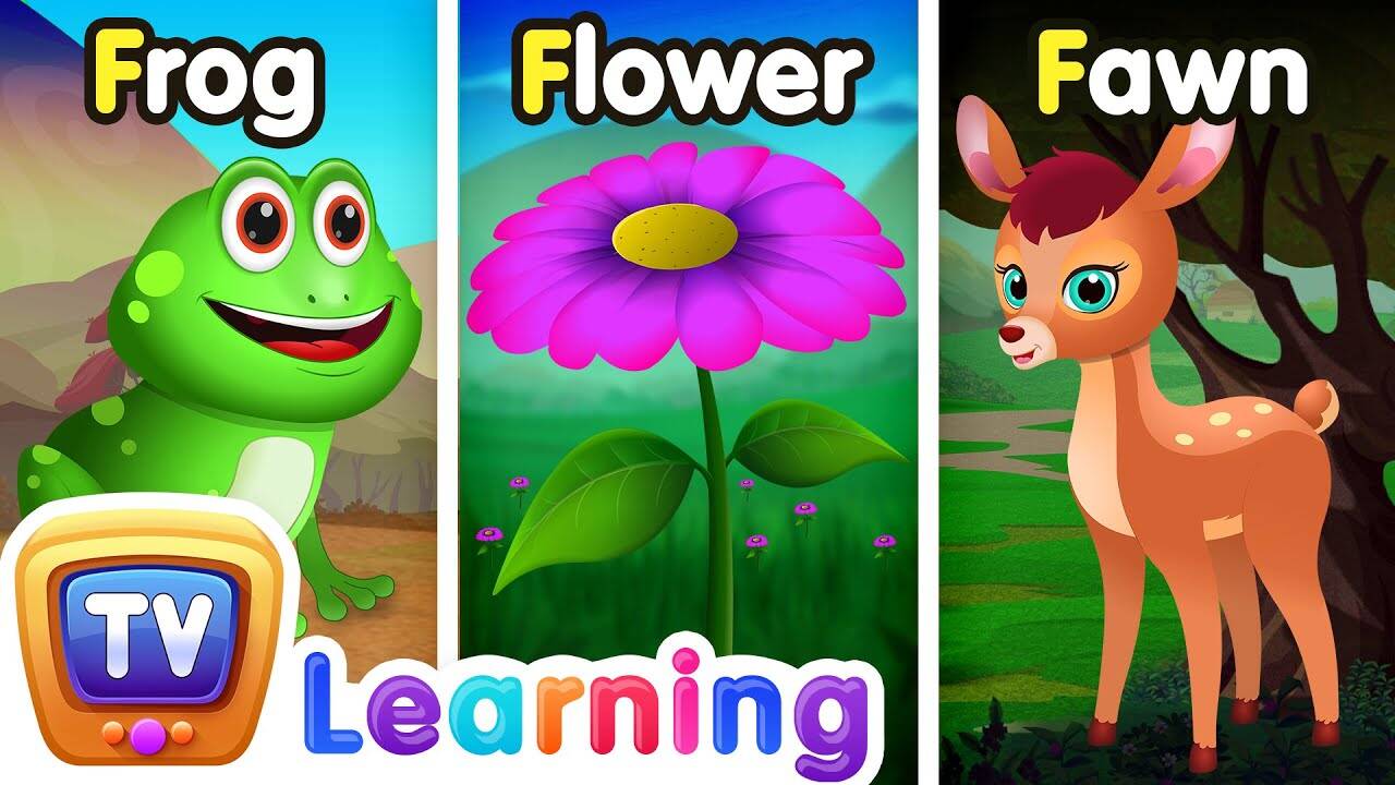 English Kids Poem: Nursery Song in English 'Letter “F”'
