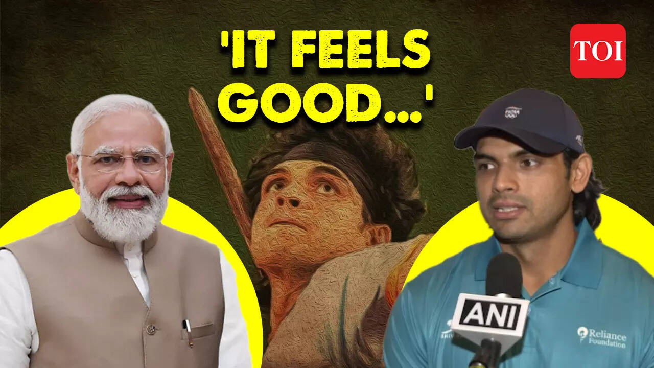 Watch: Star athlete Neeraj Chopra meets PM Modi to celebrate his Asian ...