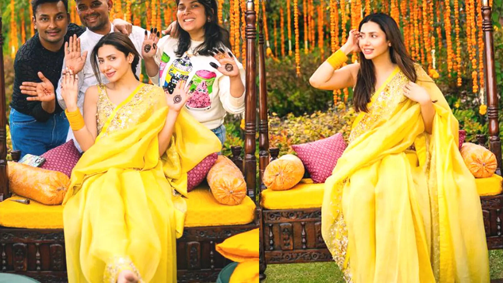Pakistani actress Mahira Khan shares a glimpse of her mehendi ceremony ...