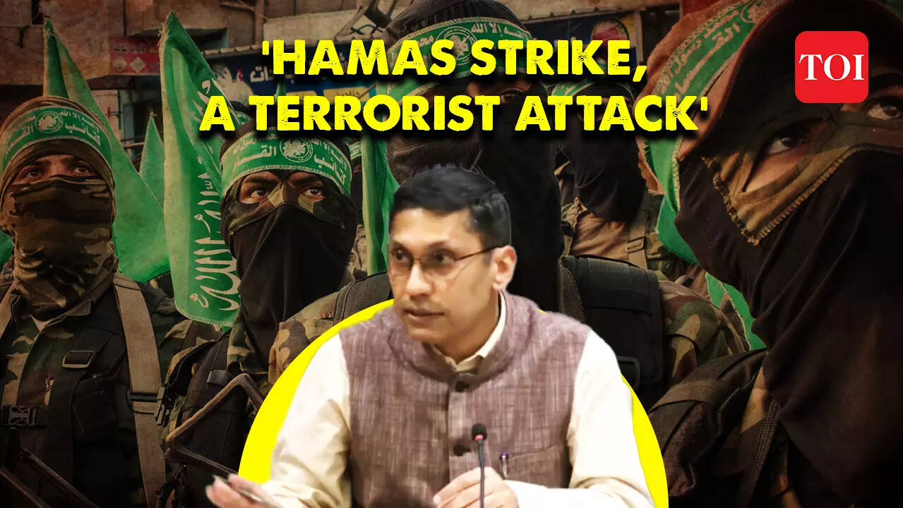 This is a terrorist attack: MEA’s Arindam Bagchi on 'Hamas strike on ...