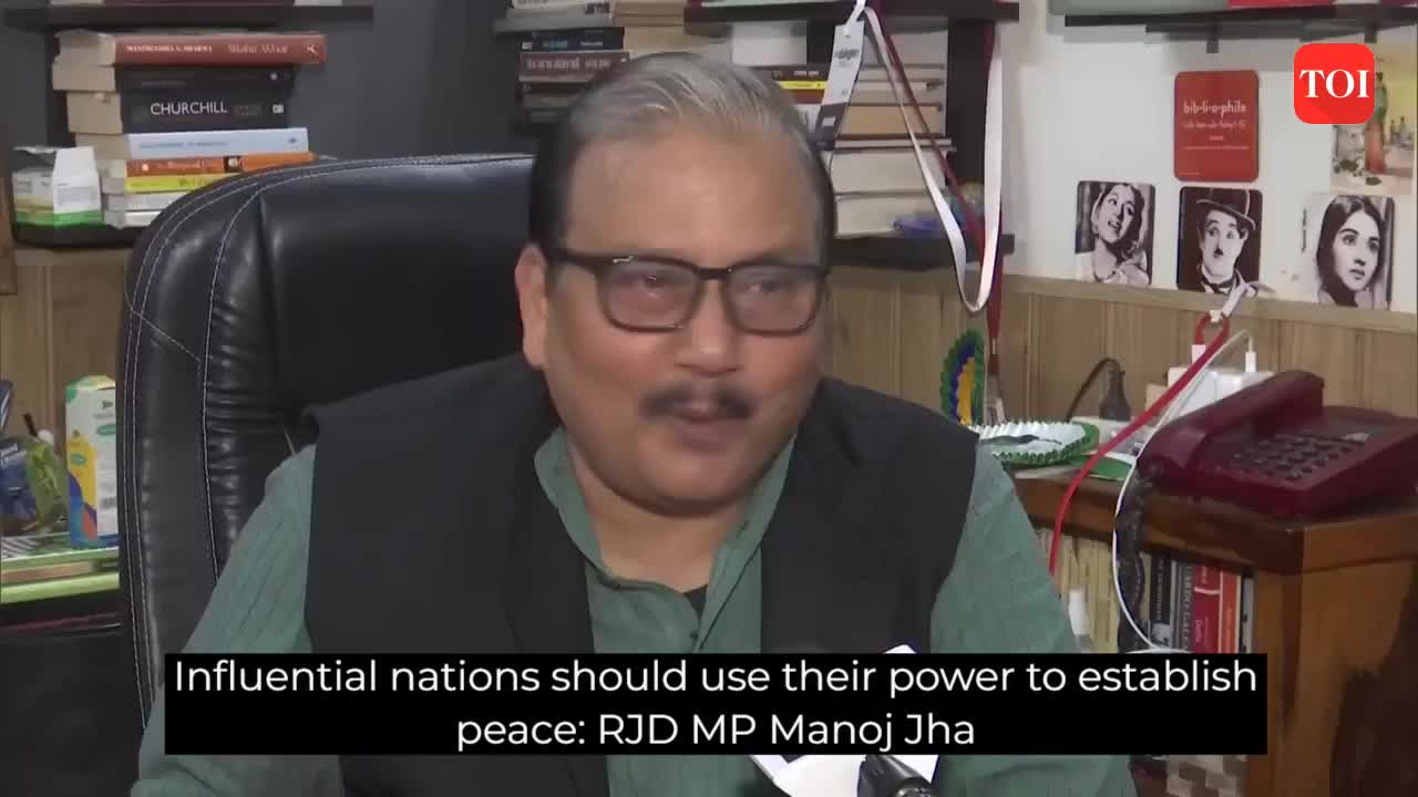 RJD MP Manoj Jha on Israel-Hamas conflict