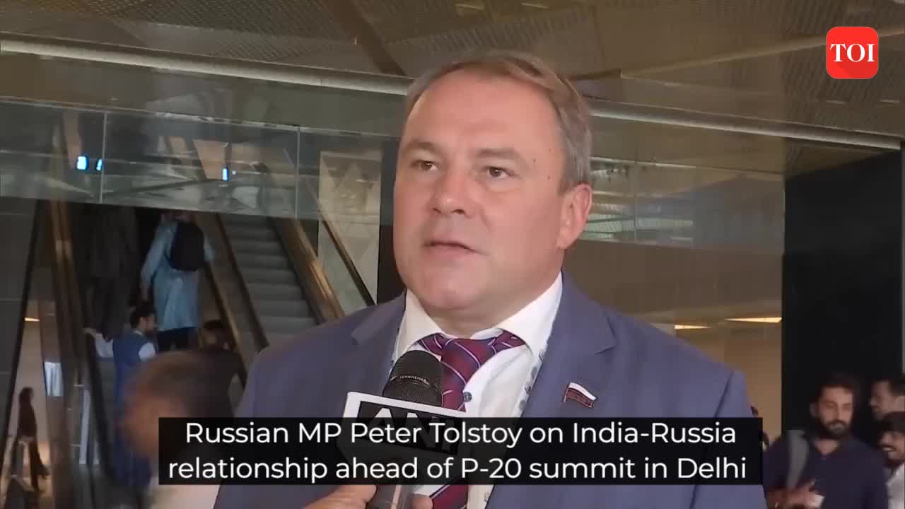 Russian MP Peter Tolstoy on India-Russia ties ahead of P-20 summit in Delhi