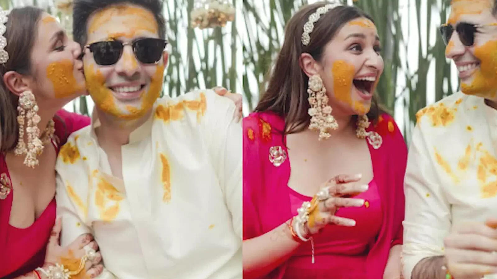 Adorable! Parineeti Chopra and Raghav Chadha's Haldi ceremony unseen pictures go viral!