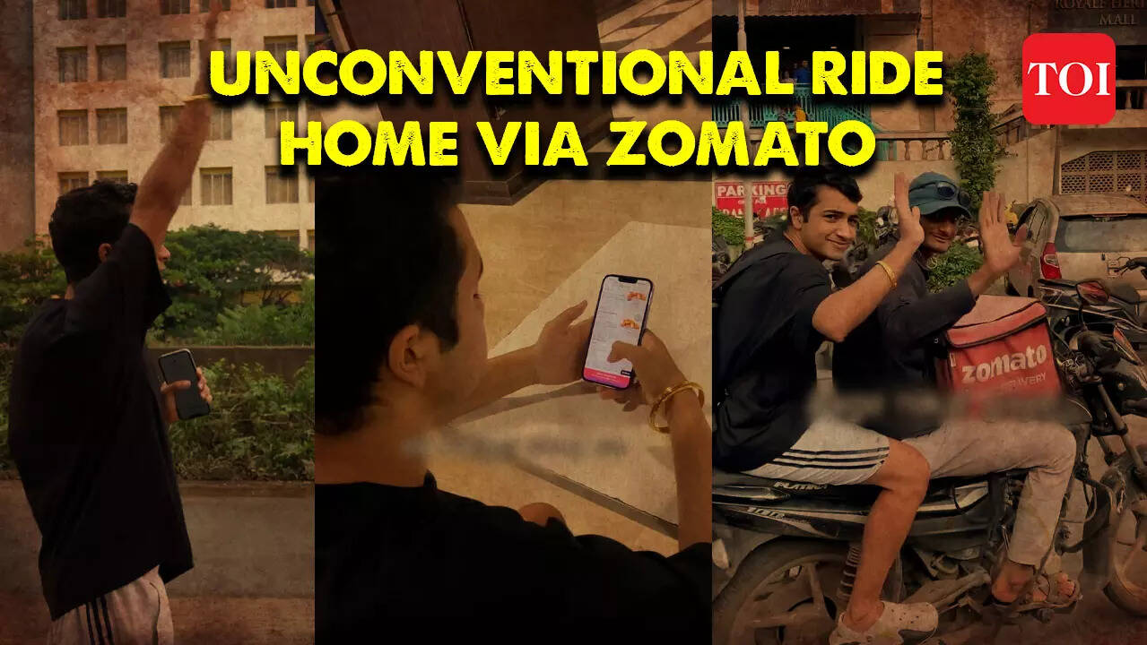 Pune Youngsters Traffic Hack Goes Viral Zomato Turned Into Ride