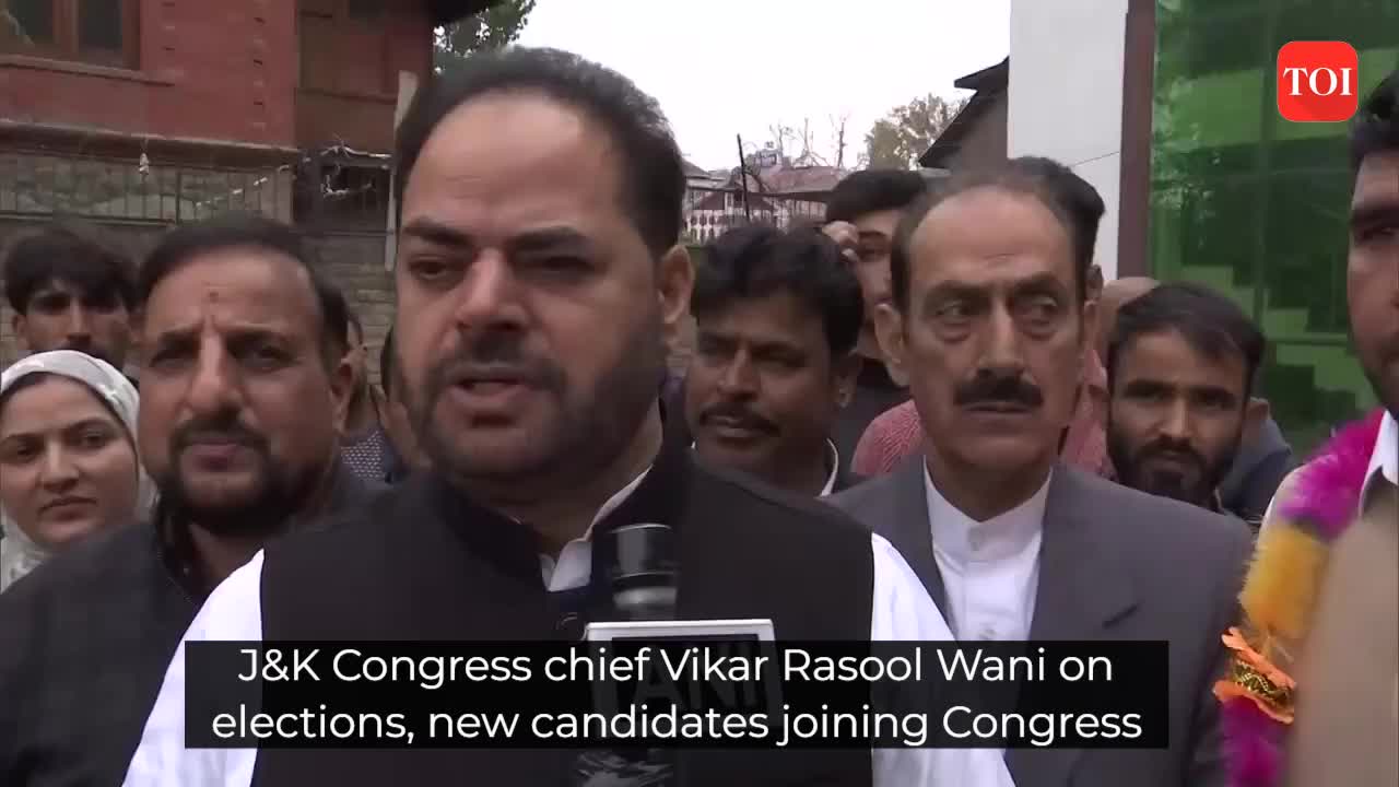 J&K Congress chief Vikar Rasool Wani on new Congress members
