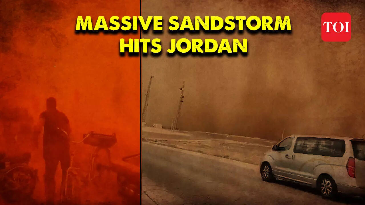 Massive sandstorm hits Israel’s neighbour Jordan, kicks up thick cloud ...