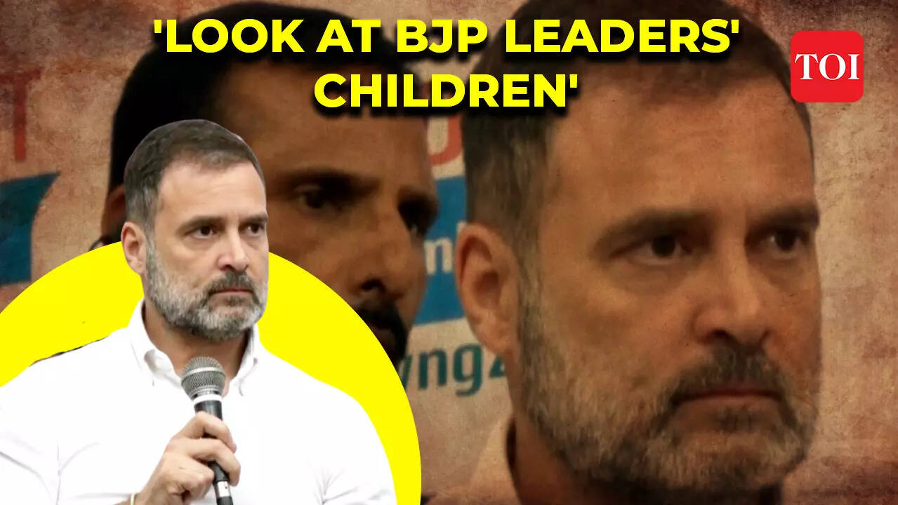Rahul Gandhi on dynasty politics: "Last I checked, Amit Shah's son was running Indian cricket"