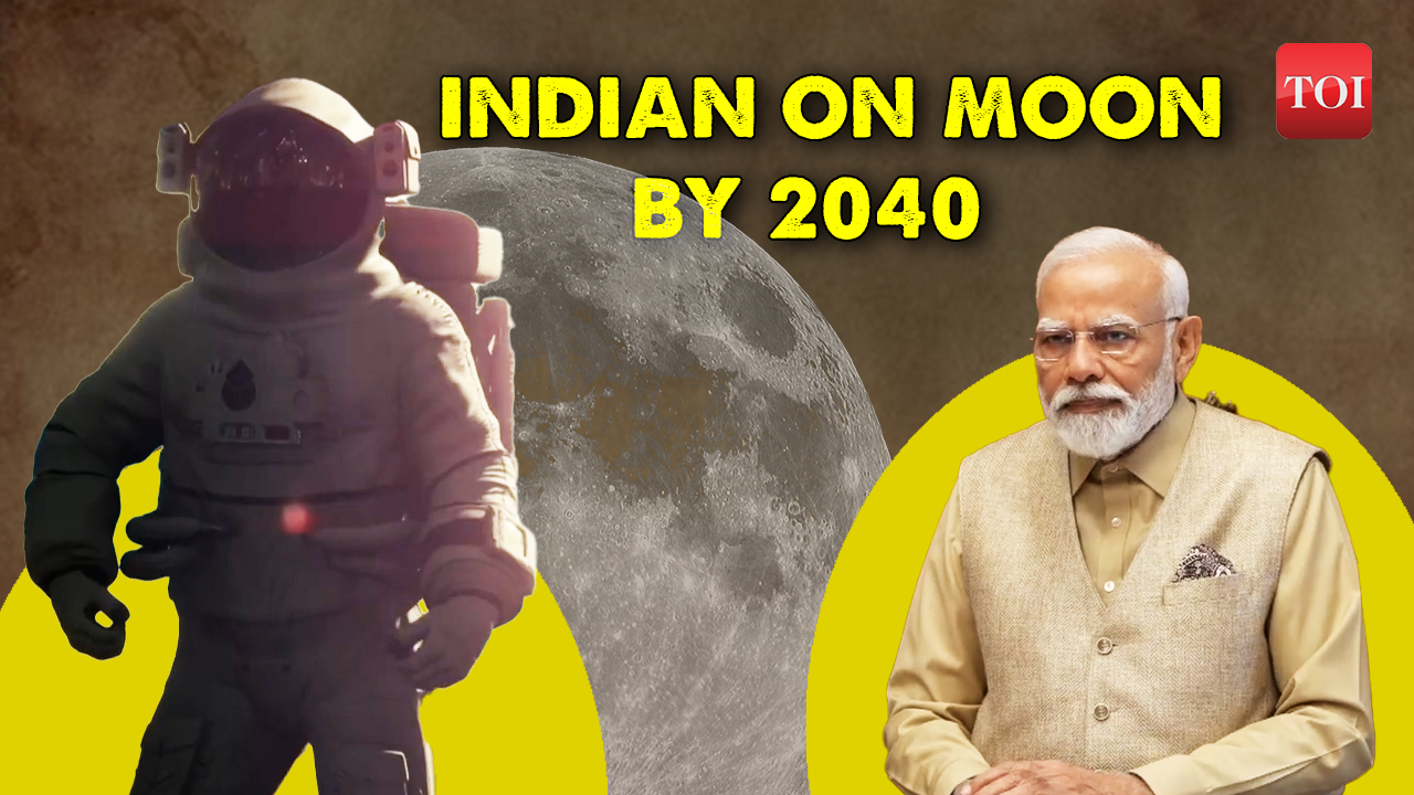 PM Modi unveils bold space goals: Indian on moon by 2040 and space ...