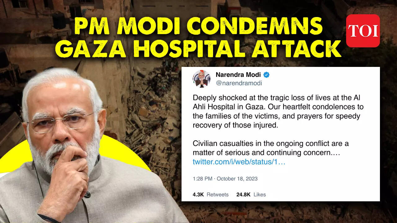Israel-Hamas War: PM Modi condemns Gaza hospital attack, says deeply ...