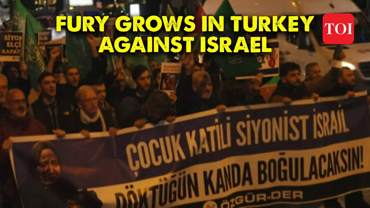 Fury grows in Turkey against Israel: Thousands protest outside the ...