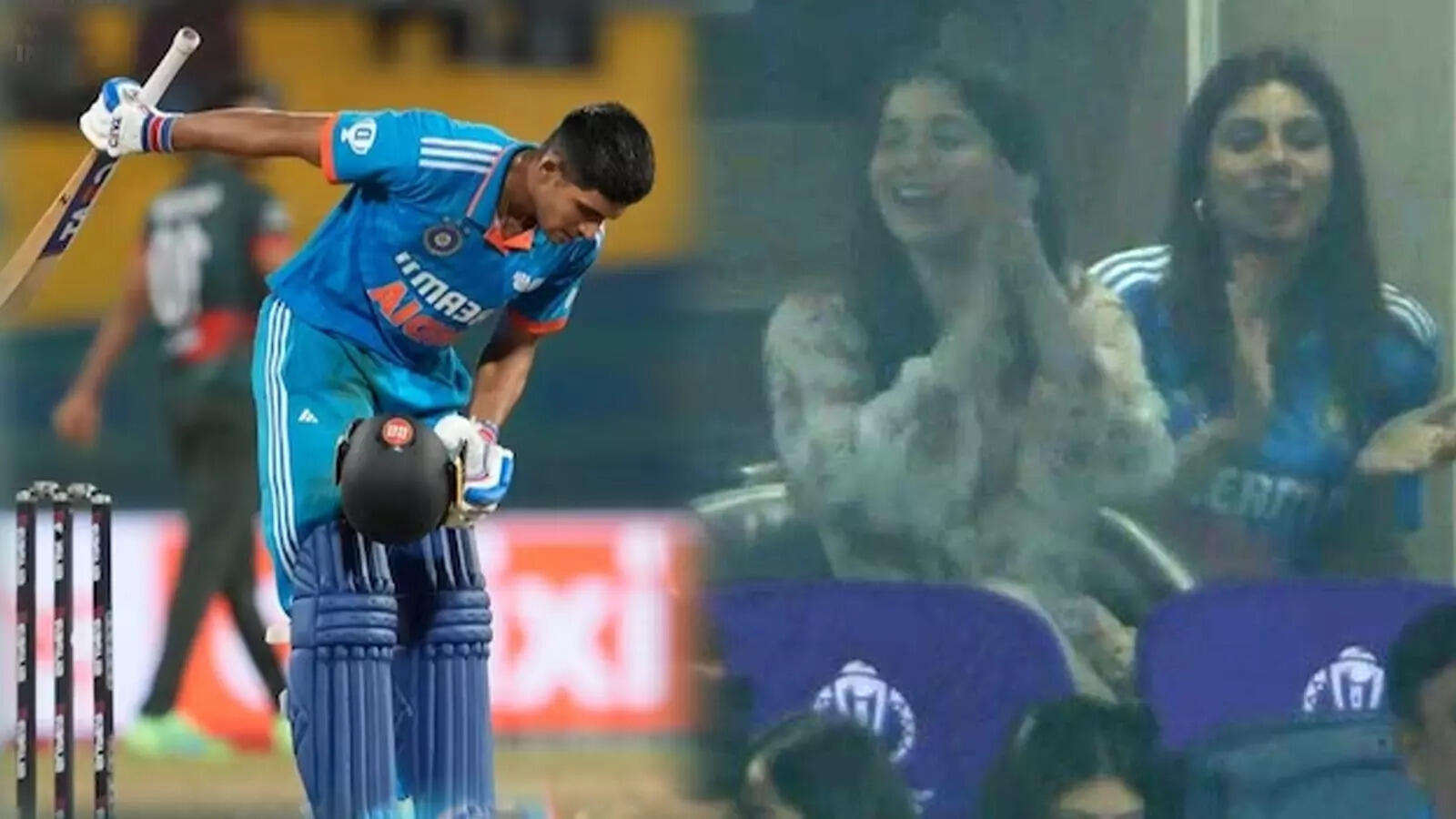 Viral video! Amid dating rumours, Sara Tendulkar cheers for Shubman Gill's impressive knock ...