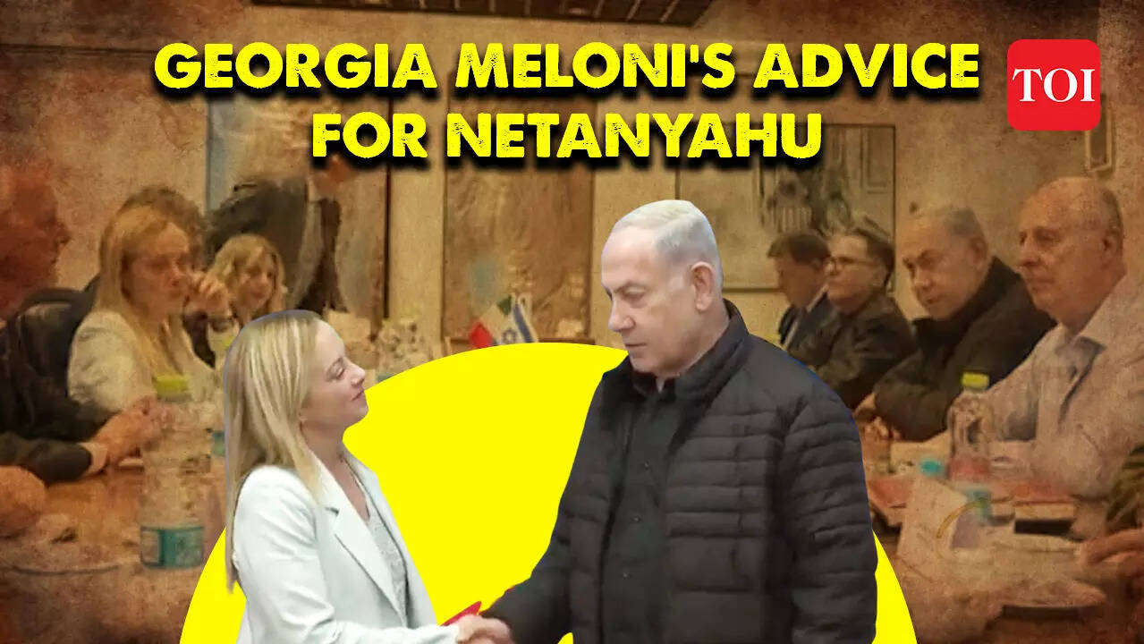 Amid Israel-Hamas war, Italian PM Georgia Meloni meets Netanyahu, here ...