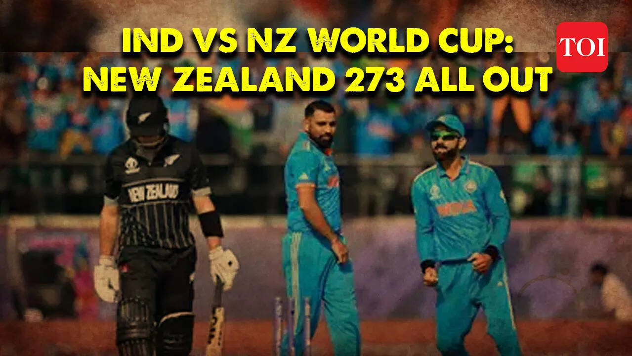 IND vs NZ World Cup 2023: India to chase down a target of 273, Shami ...