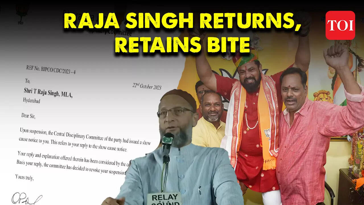 BJP revokes suspension of controversial MLA T Raja Singh, Owaisi takes a swipe at PM Modi