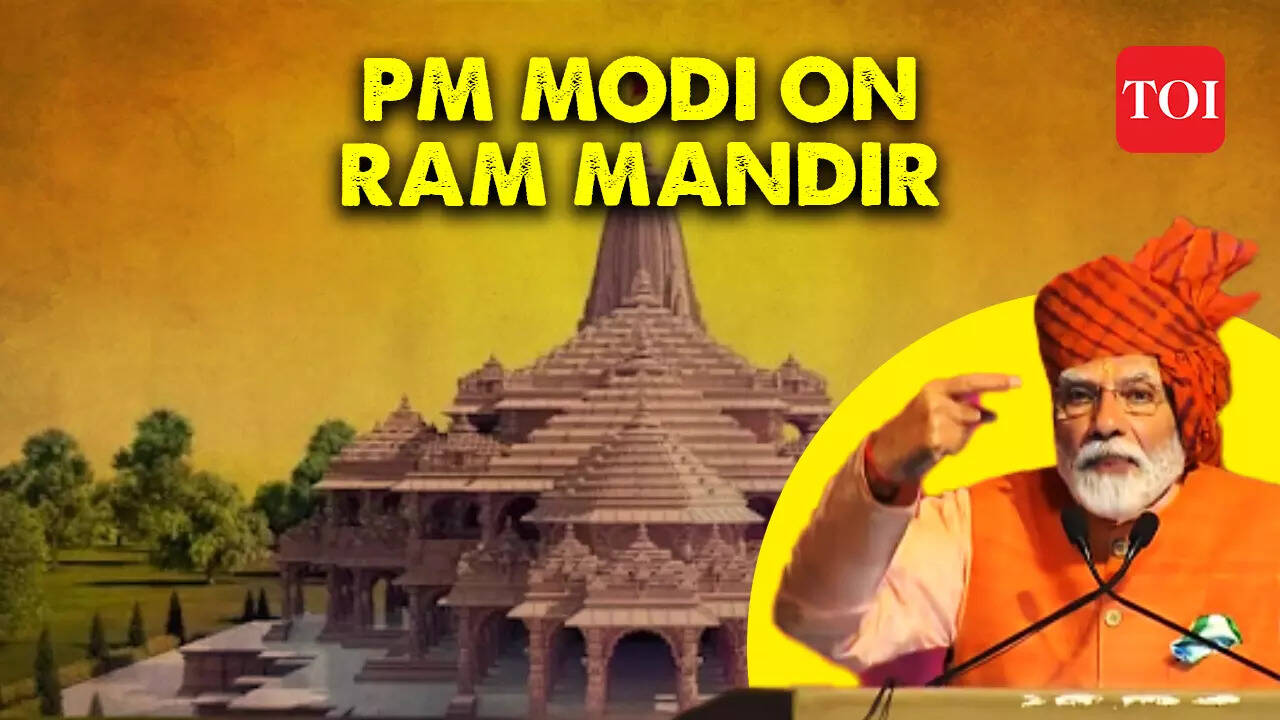 "Only few months left before Lord Rama takes his place in Ayodhya": PM ...