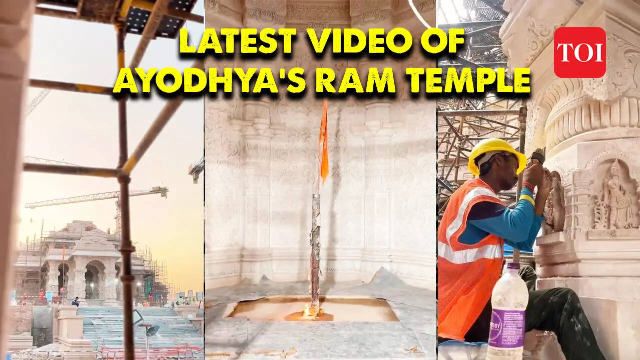 Watch! Majestic construction of Ayodhya's Ram Temple: Shri Ram ...