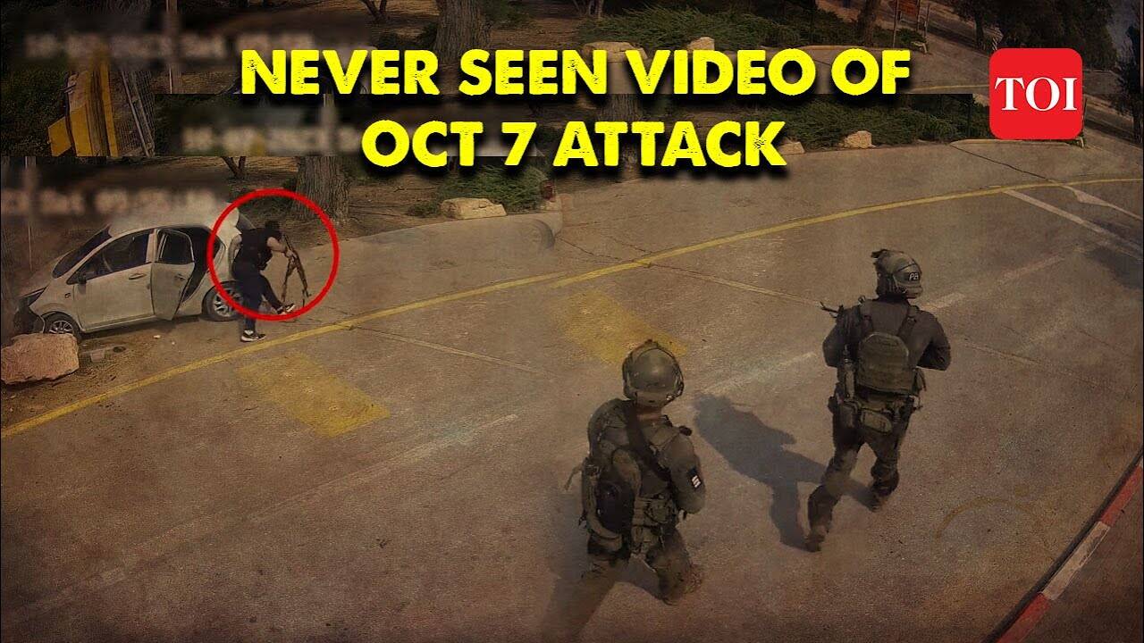 IDF shares CCTV footage of Kibbutz infiltration