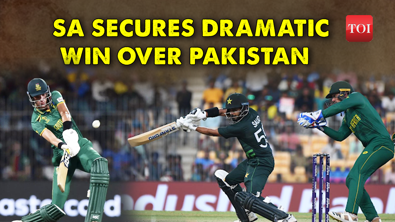 ICC World Cup 2023: South Africa clinches thrilling win over Pakistan ...