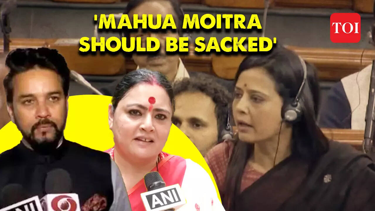BJP leaders want Mahua Moitra sacked: "The country wants to know how an MP was sold," says ...