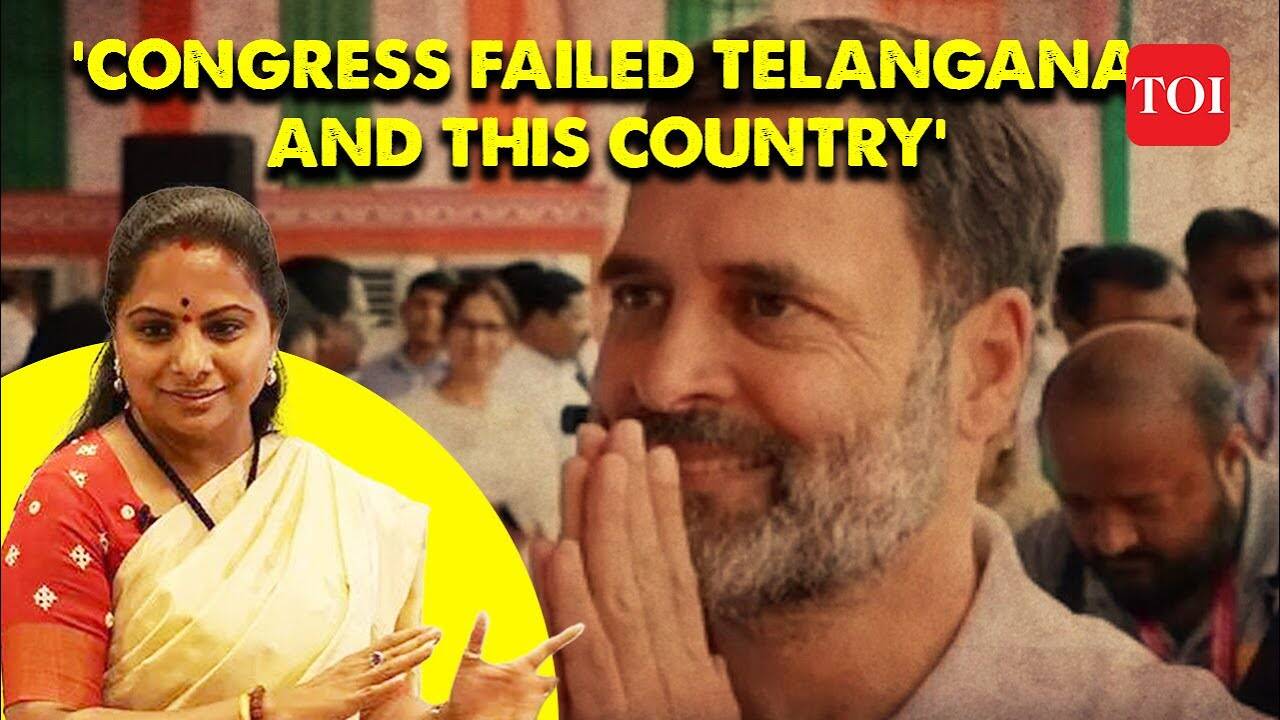 Watch: BRS's K Kavitha slams Rahul Gandhi and Congress at Oxford University: They failed Telangana