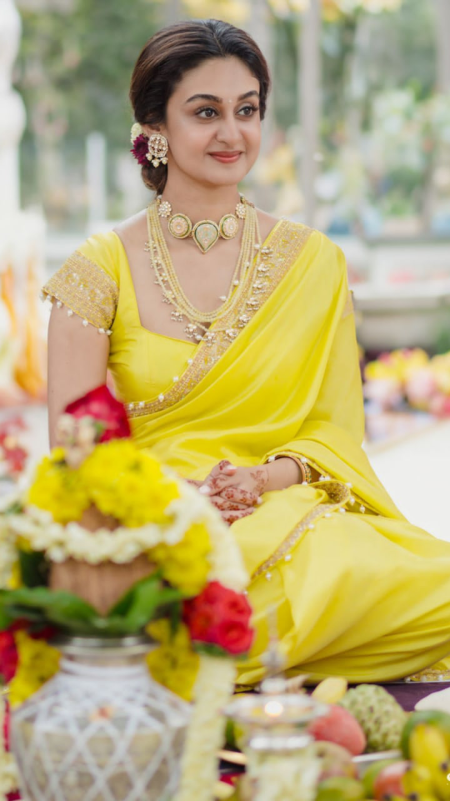 In pics: Aishwarya Arjun and Umapathy Ramaiah's temple engagement!