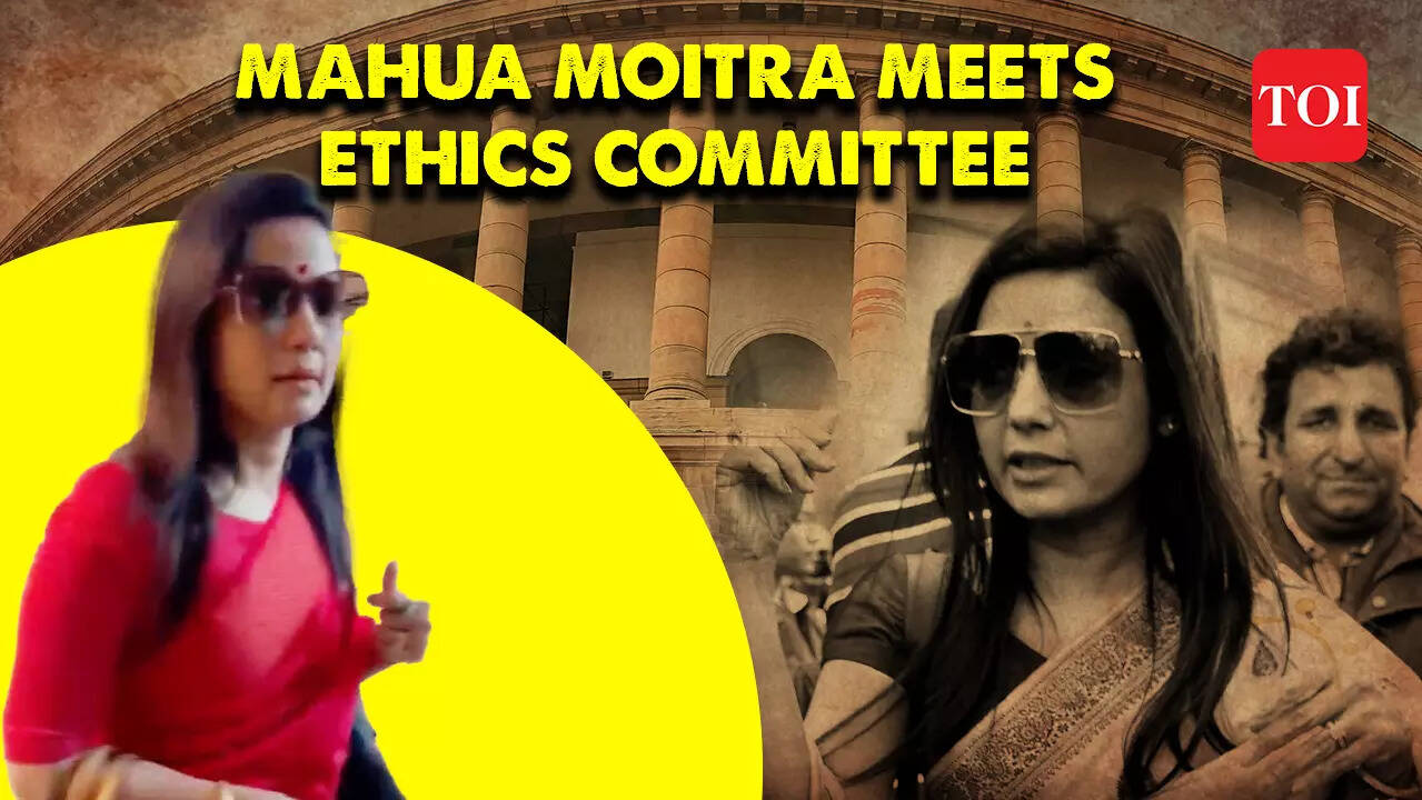 Breaking: Trinamool MP Mahua Moitra appears before Parliament's Ethics Committee