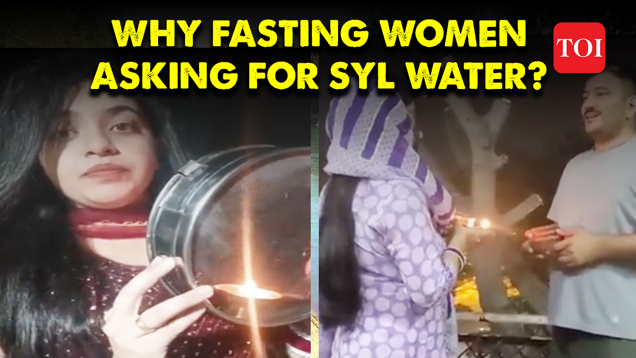 Watch! Campaign kicks off on Karva Chauth as Haryana women demand SYL ...
