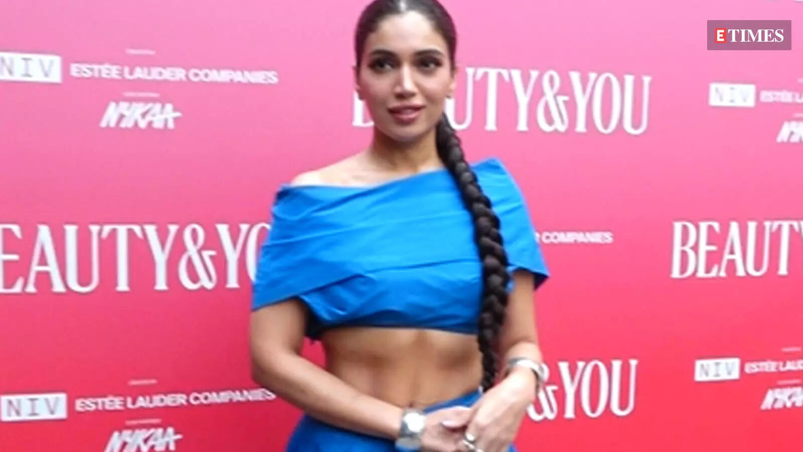 Bhumi Pednekar clicked in the city, flaunts her washboard abs in blue ...
